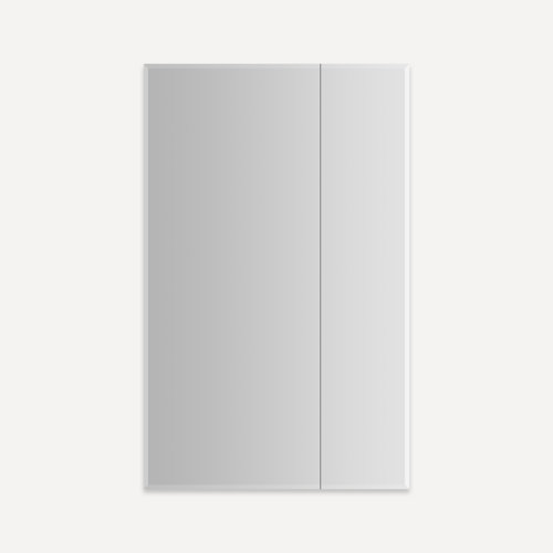 Robern M Series Reserve Surface Mount or Recessed Frameless Medicine Cabinet with Adjustable ...